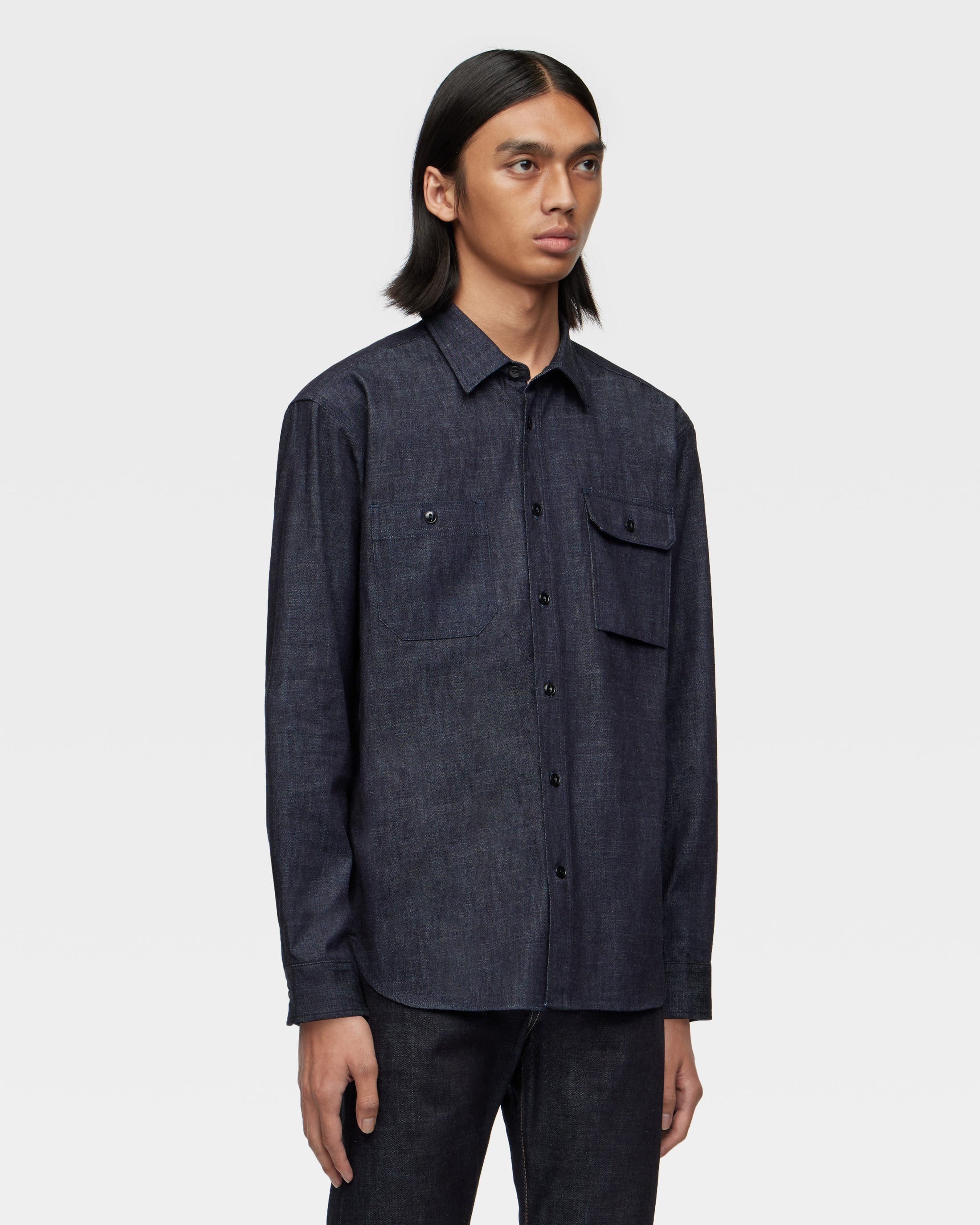 TRIPLE STITCH L/S DENIM SHIRT – MOMOTARO JEANS